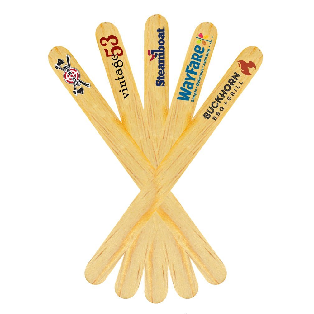 Custom Popsicle Sticks 3.75” | Branded Ice Cream Sticks – Pick On Us, LLC