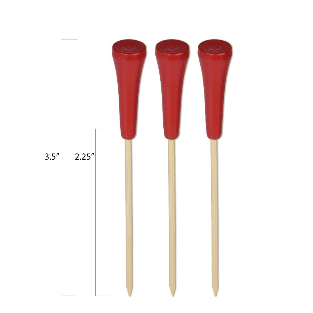 Golf Tee Food Picks 3.5" | Themed Wooden Skewers – Pick On Us, LLC