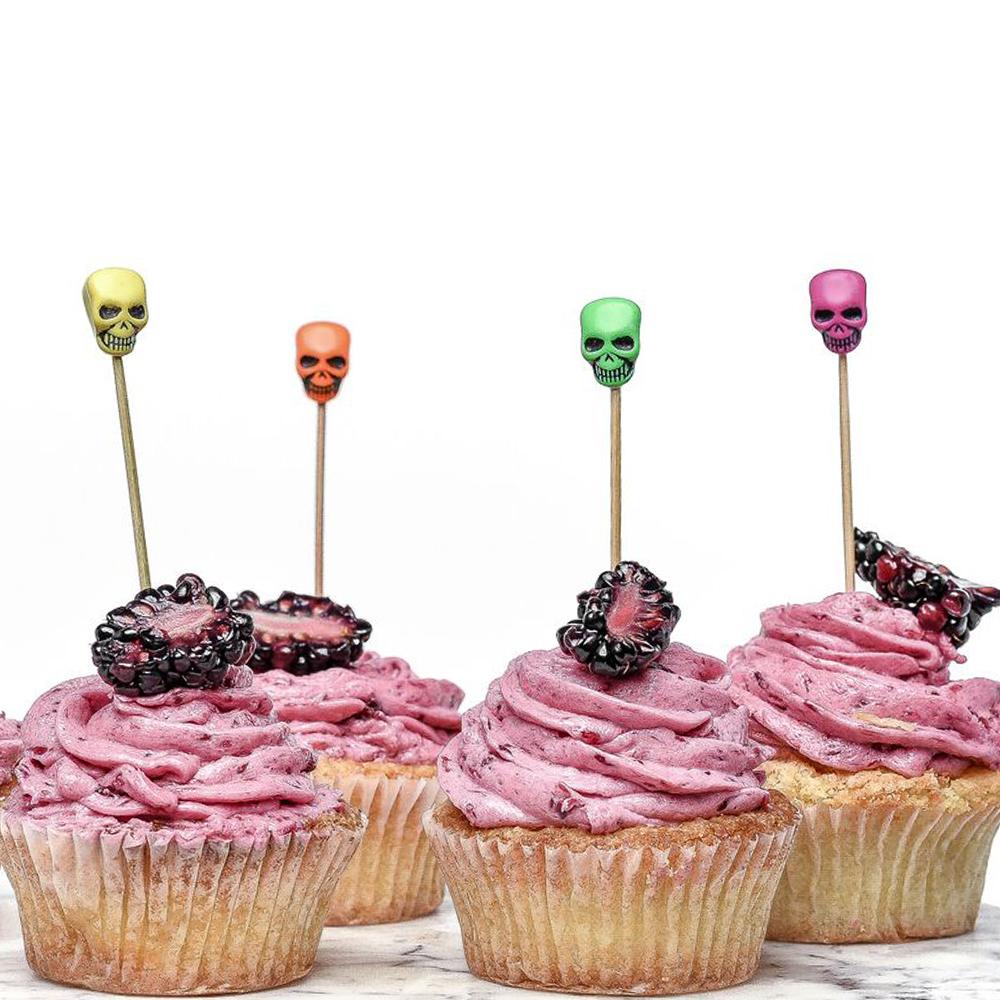 Skull Toothpicks | Halloween Food Decorations – Pick On Us, LLC