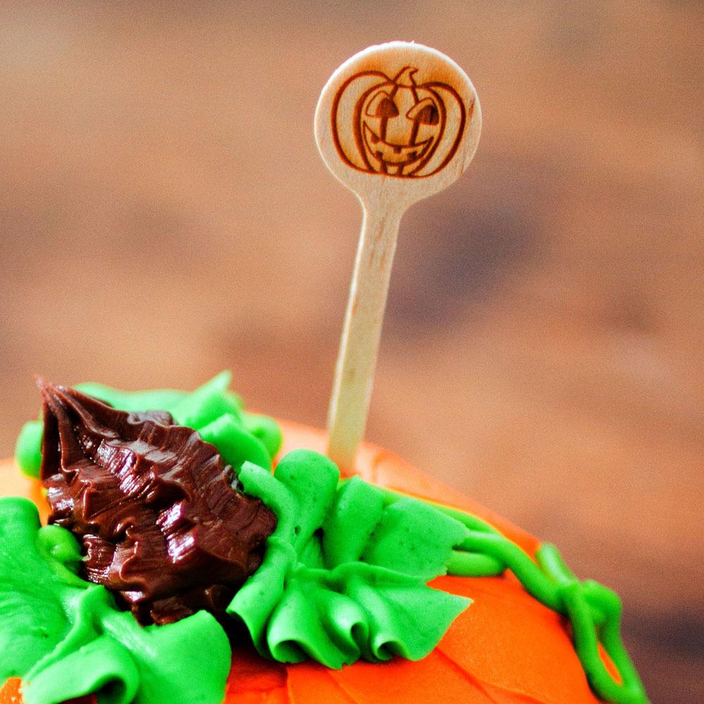 4-inch Jack-O-Lantern Picks & Skewers | Halloween Picks – Pick On Us, LLC